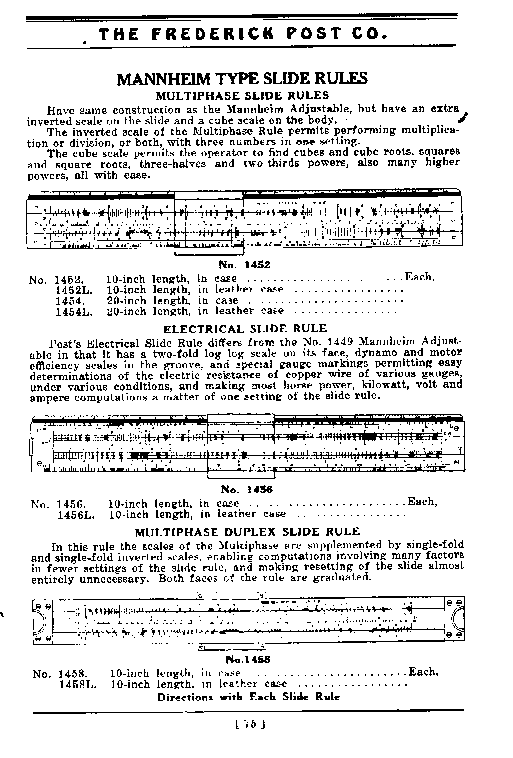 Frederick Post model 1458, 1925-30